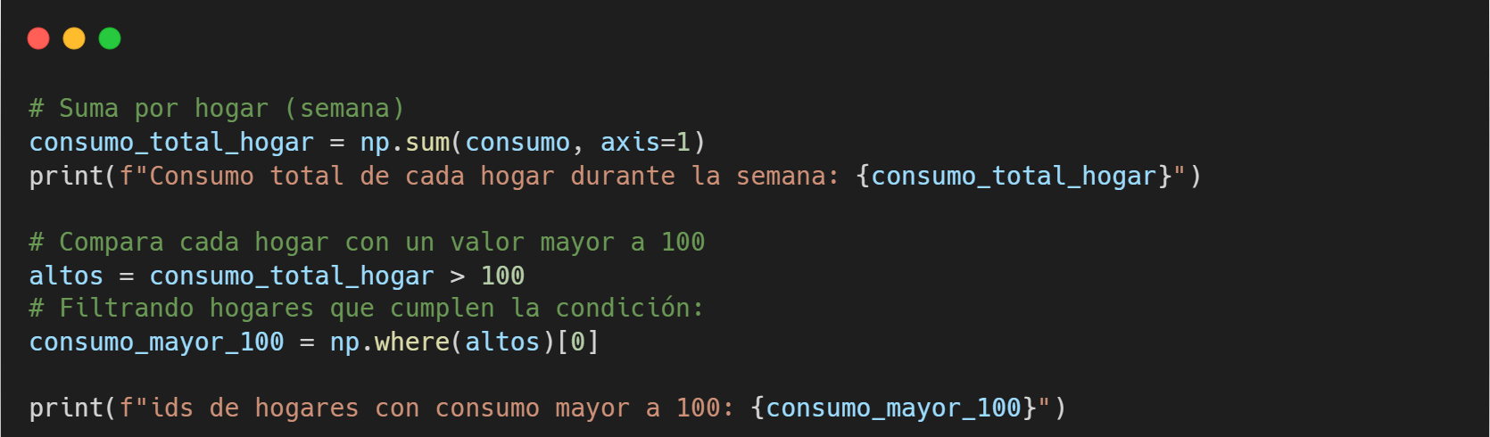 Introducción al manejo de datos tabulares con NumPy