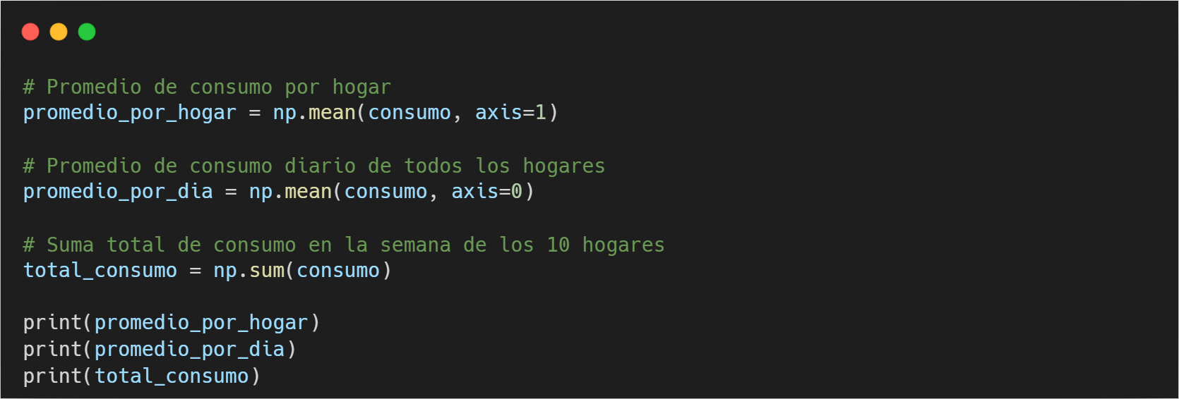 Introducción al manejo de datos tabulares con NumPy